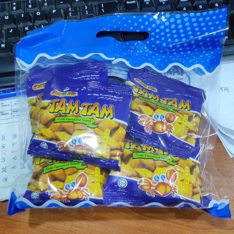 Tam Tam Crab Flavoured Snack 120g (12g x 10pkts) | Shopee Malaysia