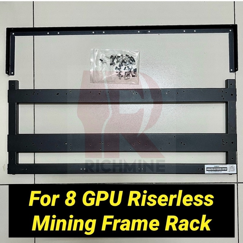 {ReadyStock} Riserless 8 GPU Mining Rig Frame Rack KIT GPU | Shopee ...