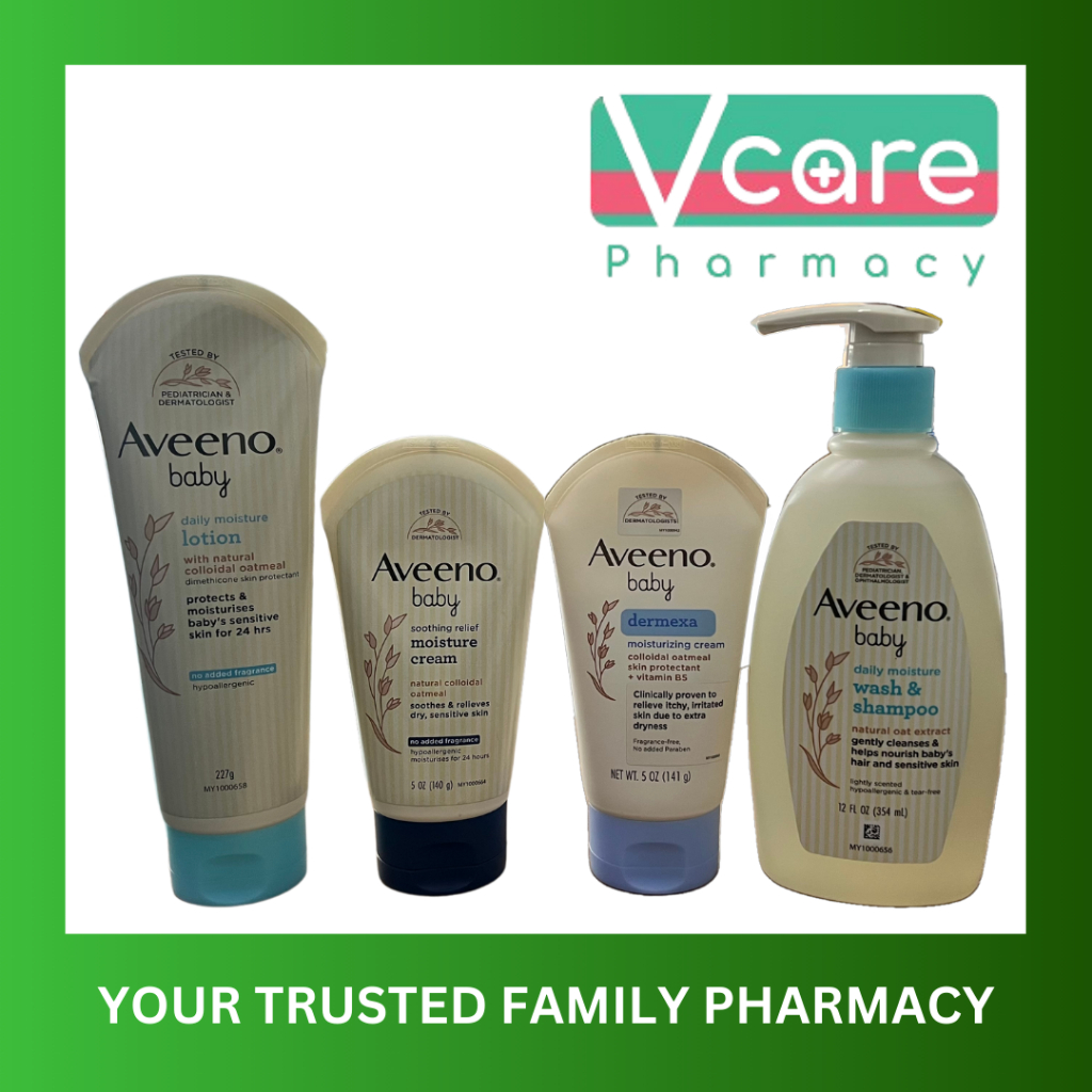 AVEENO BABY WASH & SHAMPOO 354ML / AVEENO BABY DAILY MOISTURE LOTION ...