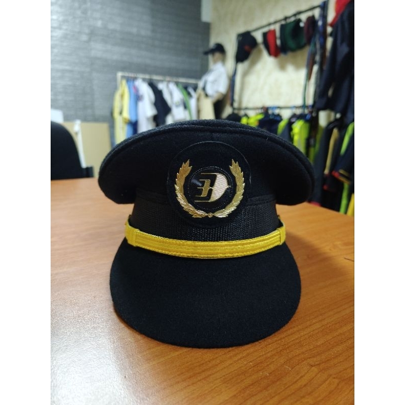 cap pilot wool material cloth peak | Shopee Malaysia