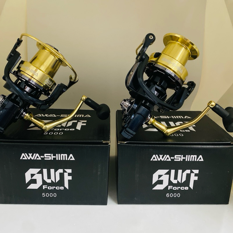 AWASHIMA REEL SURF FORCE 5000 / 6000（PANTAI SURF REEL） | Shopee Malaysia