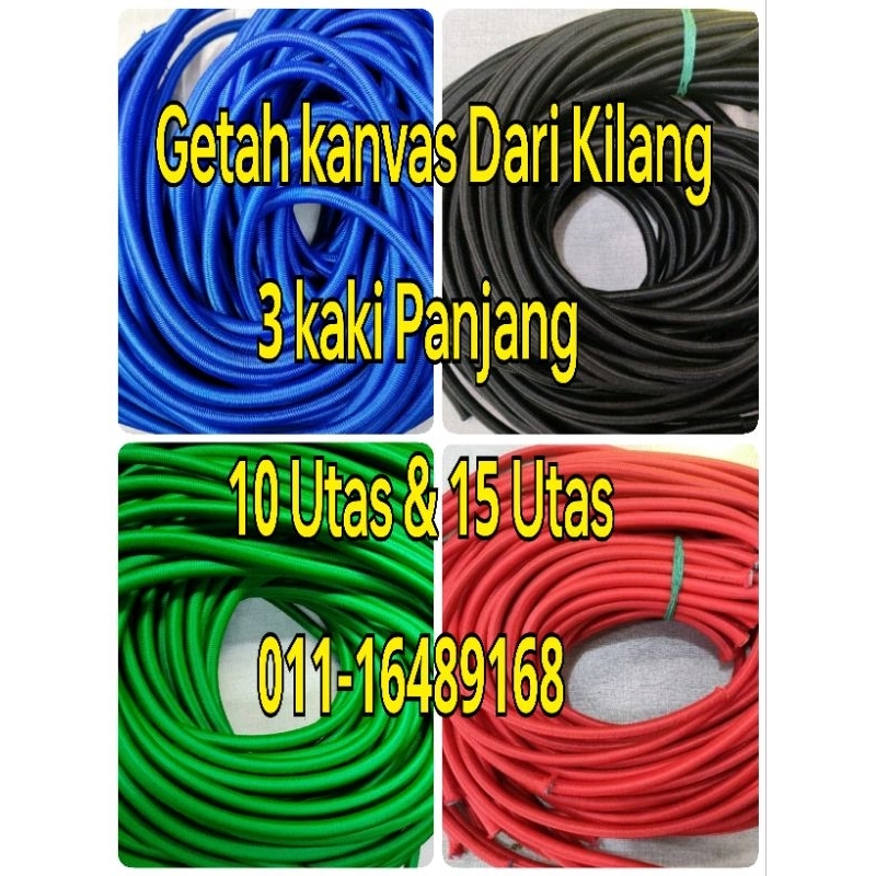 Tali Getah Kanvas Lori 3kaki Panjang ( 10 Utas ) & ( 15 Utas ) | Shopee ...