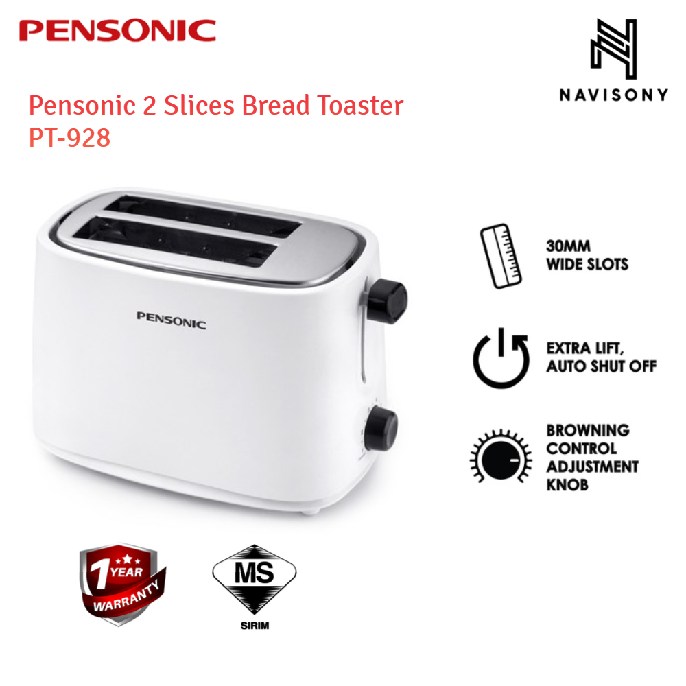 Pensonic 2 Slices Bread Toaster PT-928 | Shopee Malaysia