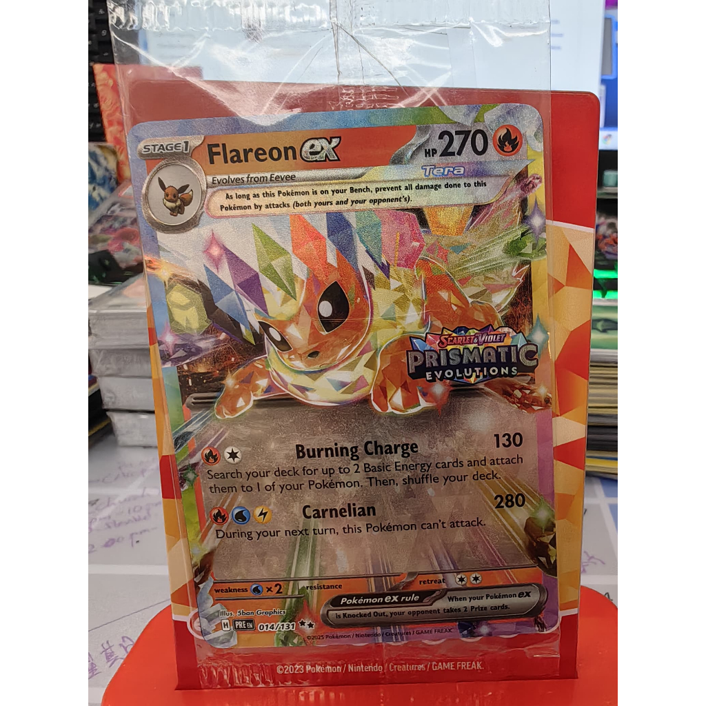 Flareon ex - 014/131 (Prismatic Evolutions Stamp) - Miscellaneous Cards ...