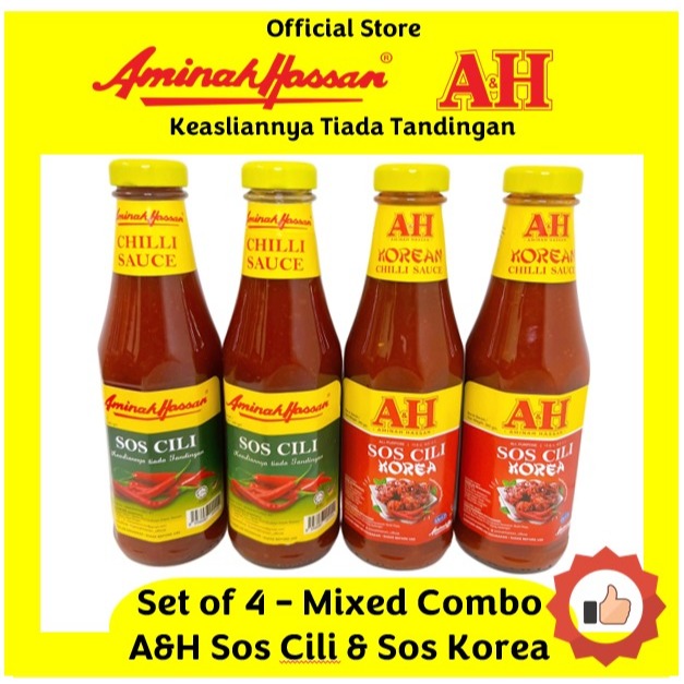 TWIN PACK COMBO - SOS CILI & SOS CILI KOREA AMINAH HASSAN | Shopee Malaysia