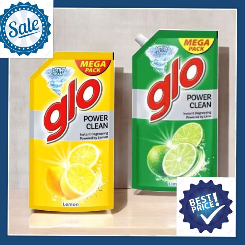GLO ACTIVE FOAM | POWER CLEAN | REFILL DISHWASHING LIQUID | LIME ...