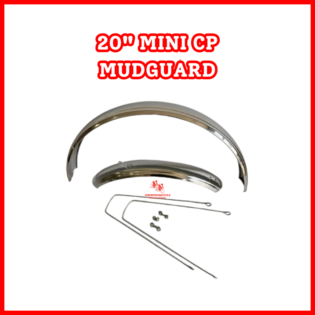 BICYCLE 20" CHROME STEEL FRONT & REAR MINI CP MUDGUARD (PAIR) | Shopee ...