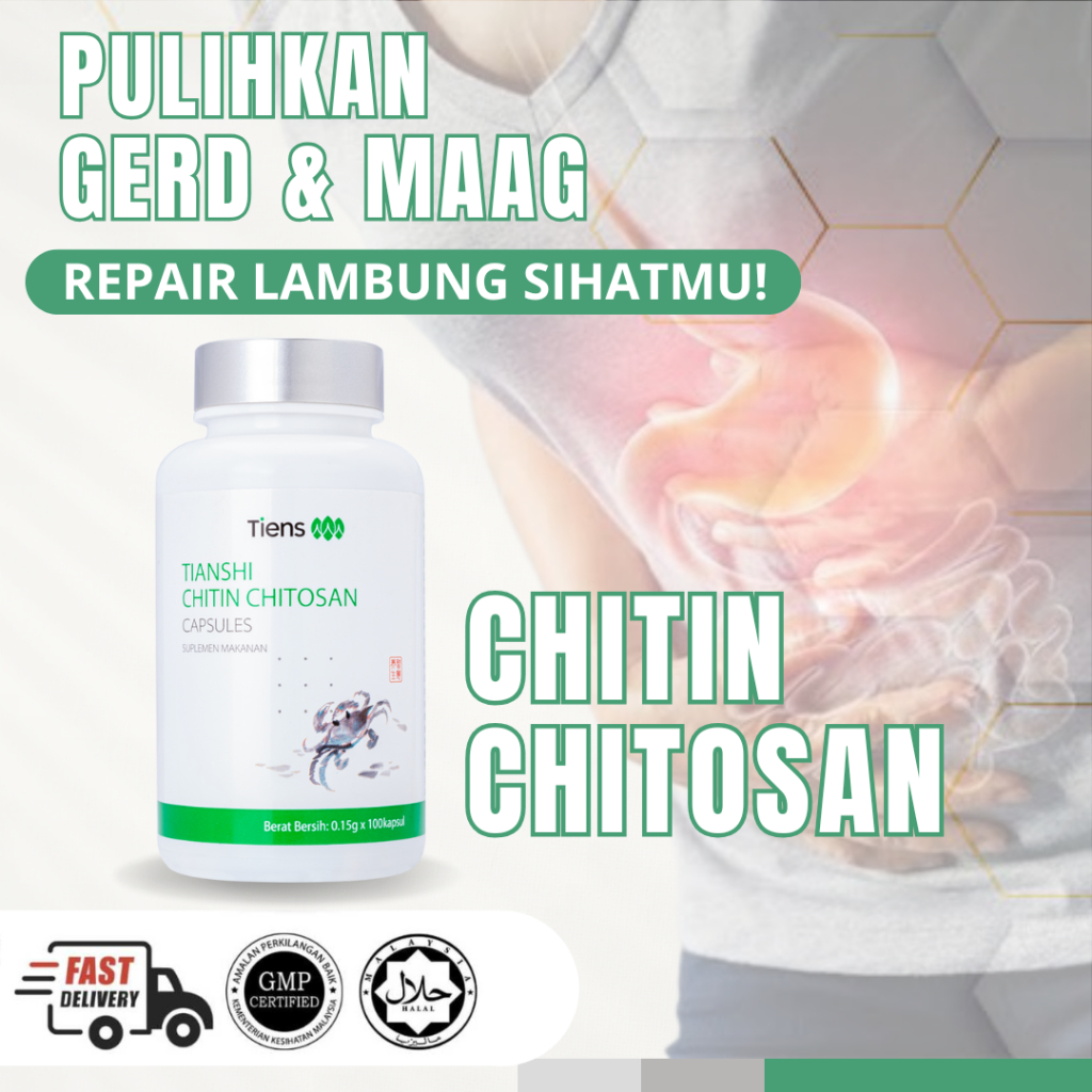 Gastrik medicine supplement Gastric asam lambung maag akut, Chitin ...