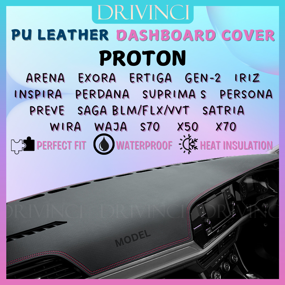 Proton Leather Dashboard Cover X50 NEW Saga MC3 Preve Wira Waja Exora ...