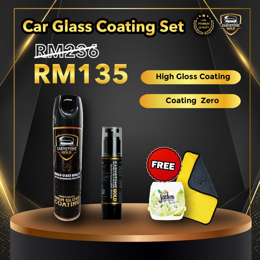 [100% Original] Easystone Gold Coating Zero & Windscreen High Gloss ...
