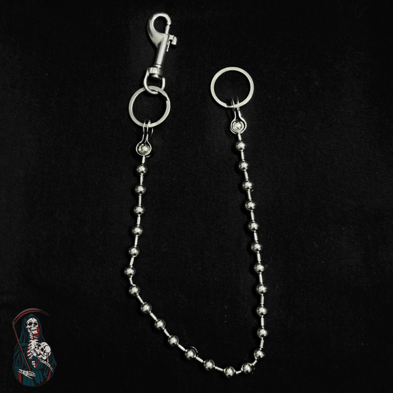 || REAPERS || BeadedLink Wallet Chain || Stainless Steel || Ball wallet ...