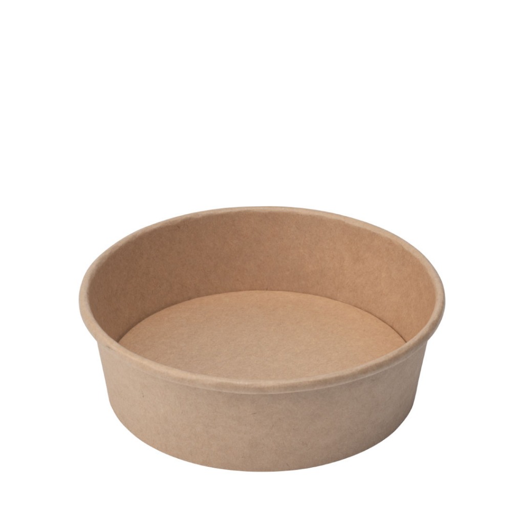 [50 PCS±]Disposable Kraft Paper Bowl w/o Lid Hot Soup Bubur Laksa Tapau ...