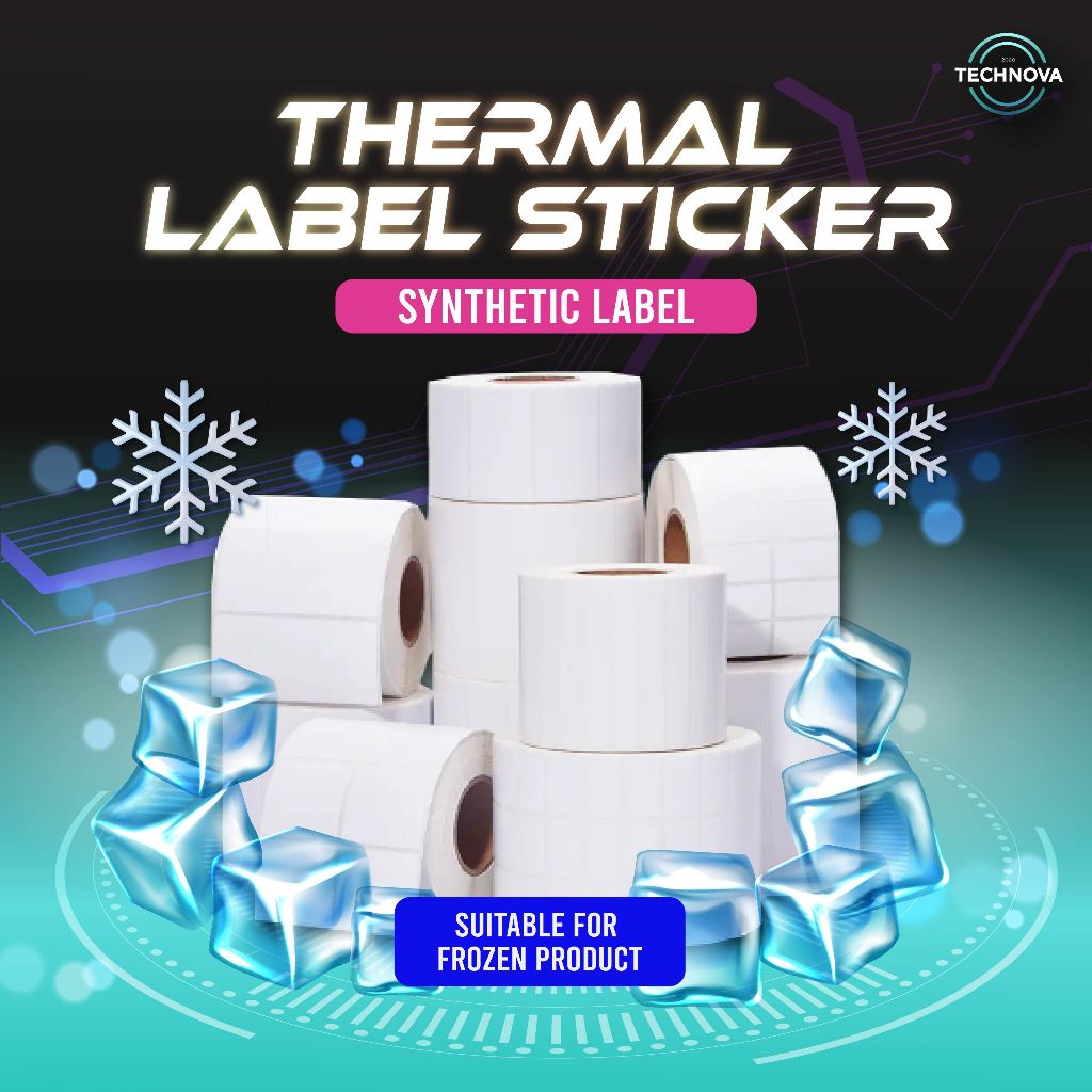 Waterproof Synthetic Thermal Sticker Kalis Air Thermal Paper Frozen ...