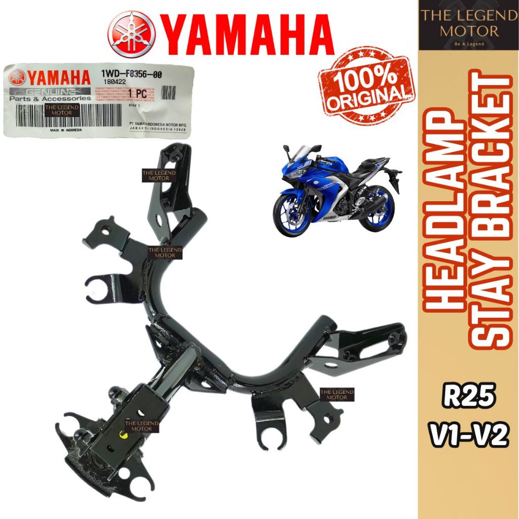 R25 YZF-250 YZF-R25 V1-V2 headlamp Stay Bracket Head Lamp Braket Tapak ...