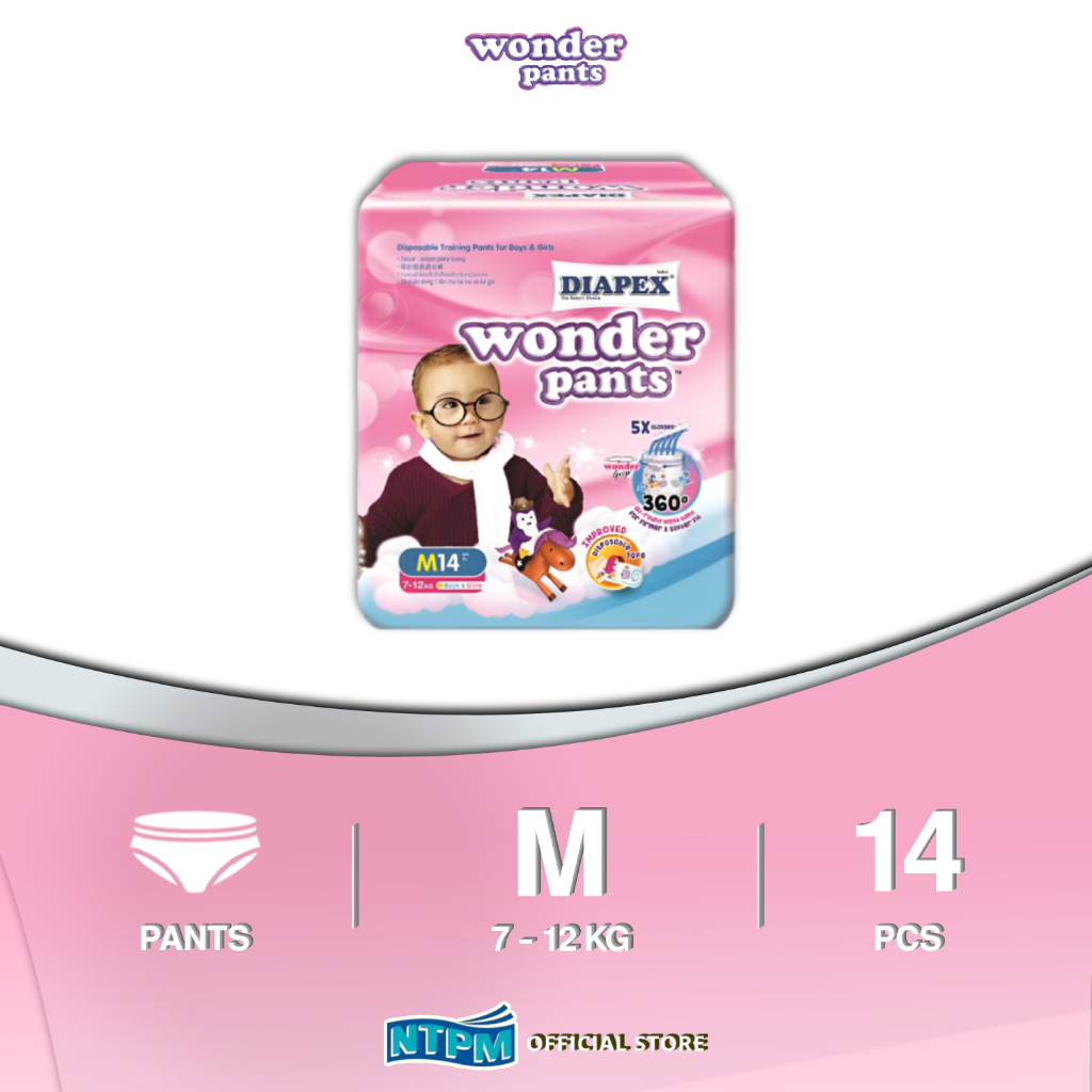 Diapex Wonder Pants M Convenient Pack (14's) | Shopee Malaysia