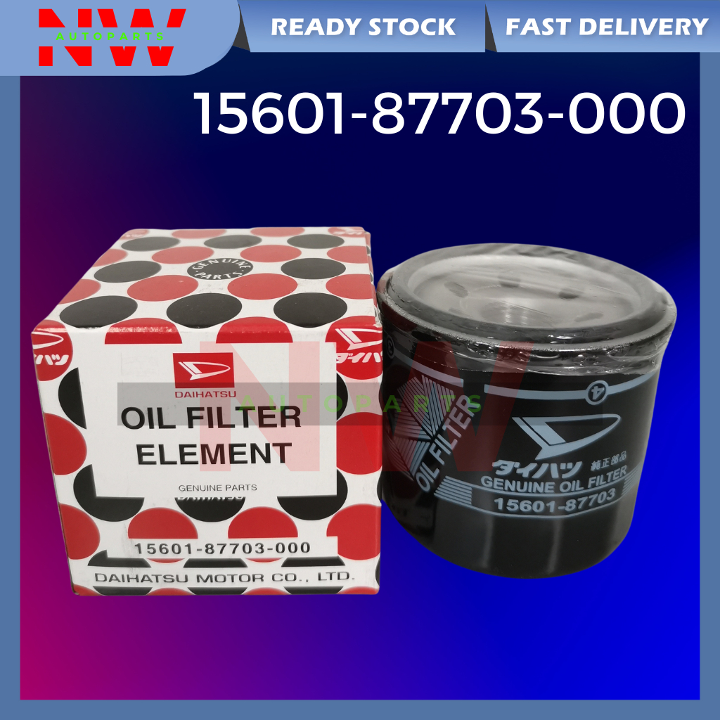 ORIGINAL DAIHATSU OIL FILTER FOR PERODUA AXIA , BEZZA , ARUZ , MYVI ...