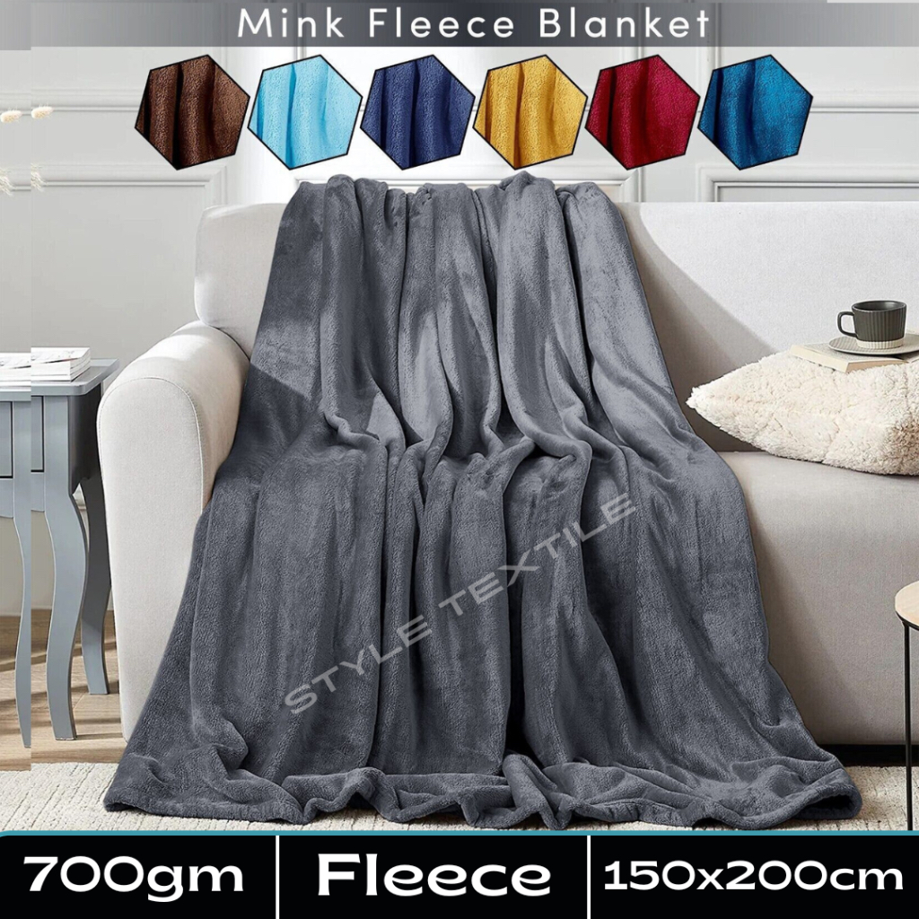 Flannel Selimut Baldu Gebu 150x200cm Velvet Plush Throw Blanket Sofa ...