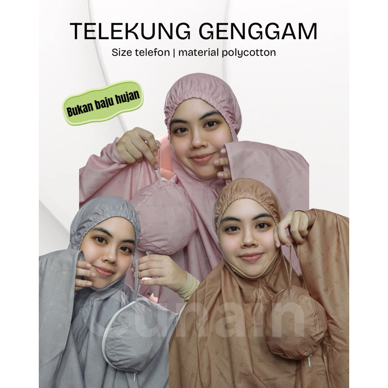 Telekung Genggam Travel Premium Dewasa dan Mini Travel Size Pouch ...