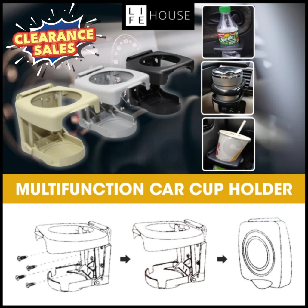 [Clearance] Universal Multifunction Car Cup Holder Drink Holder Car Air ...