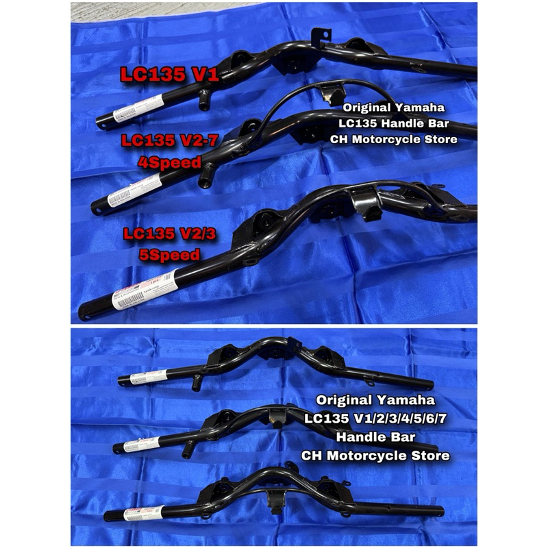 Original Yamaha LC135 Handle Bar V1 V2 V3 V4 V5 V6 V7 4Speed 5Speed 4S 5S Hong Leong | Shopee ...