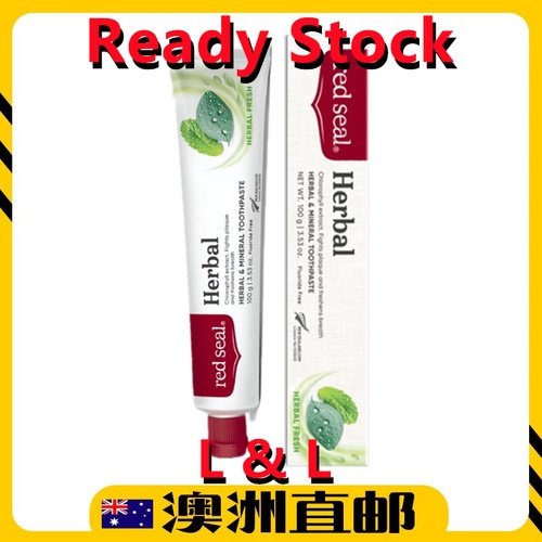 [Ready Stock EXP: 01/2028yr] Red Seal Herbal Toothpaste 100g ( Made in ...