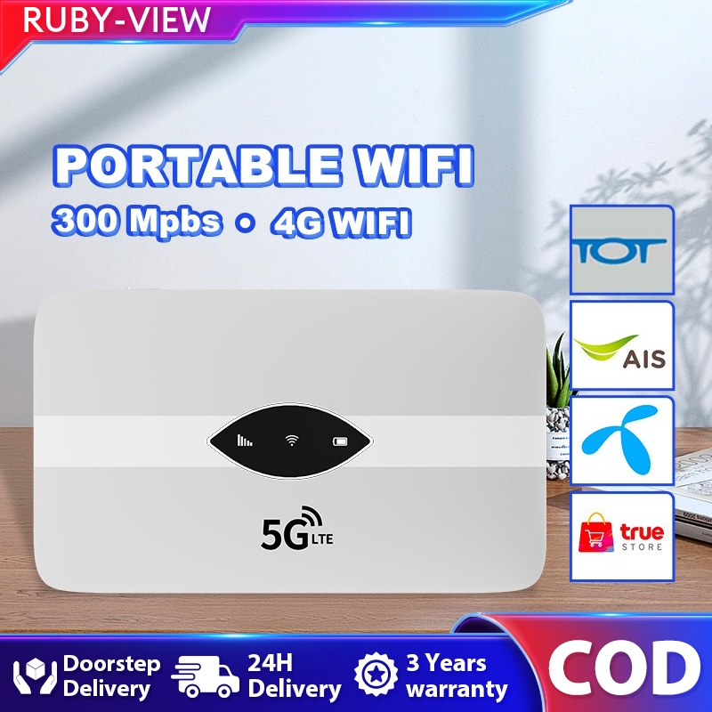 RUBY 5G Wifi Modem Unlimited Sim Card Mini Protable Pocket Router ...