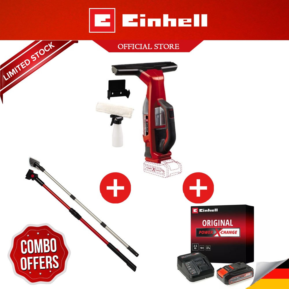 [𝐂𝐎𝐌𝐁𝐎 𝐎𝐅𝐅𝐄𝐑] 𝐄𝐈𝐍𝐇𝐄𝐋𝐋 18 V Cordless Window Cleaner (BRILLIANTO ...