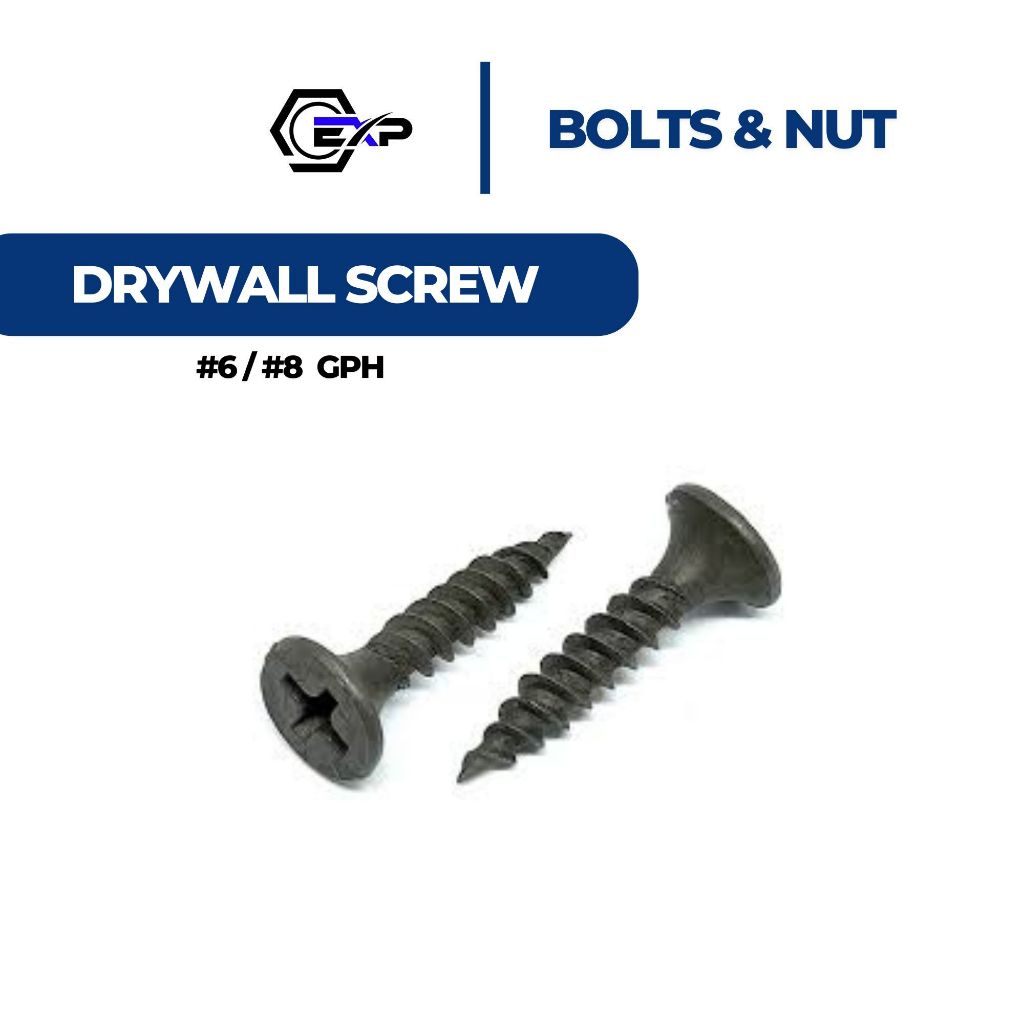Exp ( BOX PACK ) Drywall Screw GPH Skru hitam kayu 黑螺丝 | Shopee Malaysia
