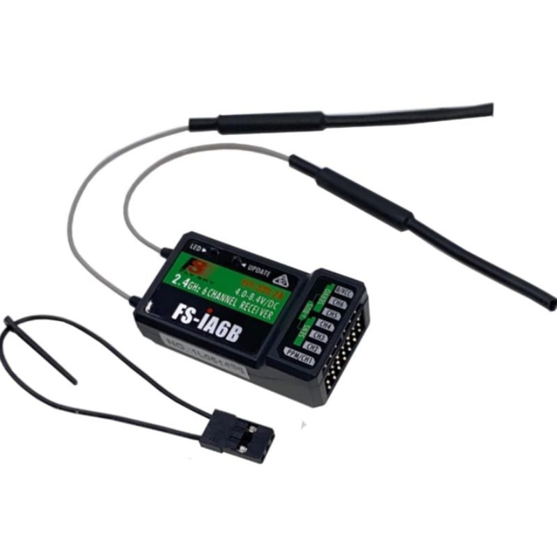DTXMX Flysky FS-iA6B Receiver 2.4G AFHDS 2A 6Channels Support PWM/PPM/i-Bus Output Compatible ...