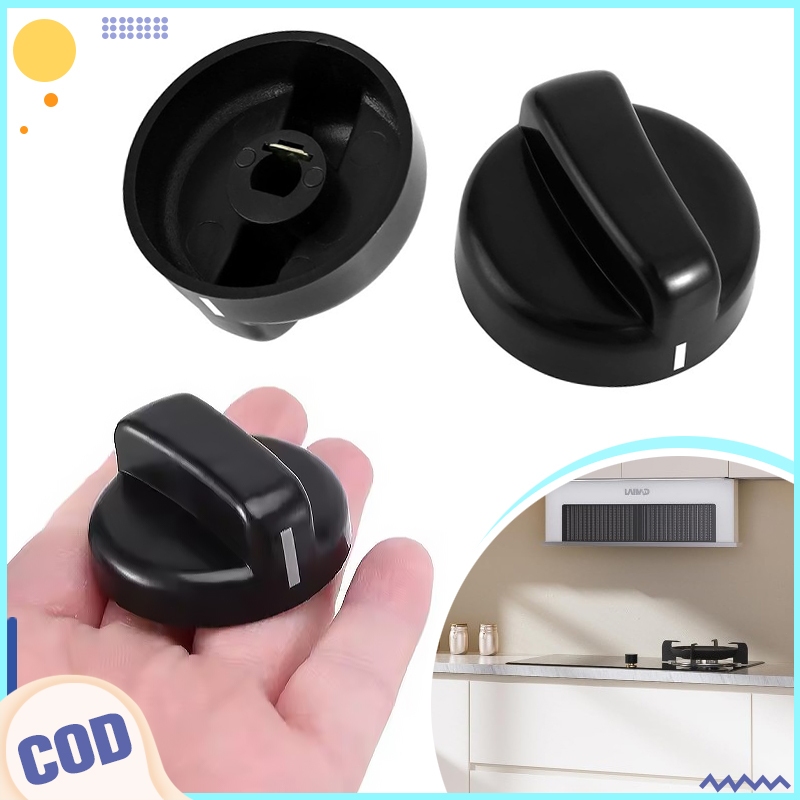 5 Plastic Gas Hob Knobs D-Shape Heater Knob Replacement Round Half ...