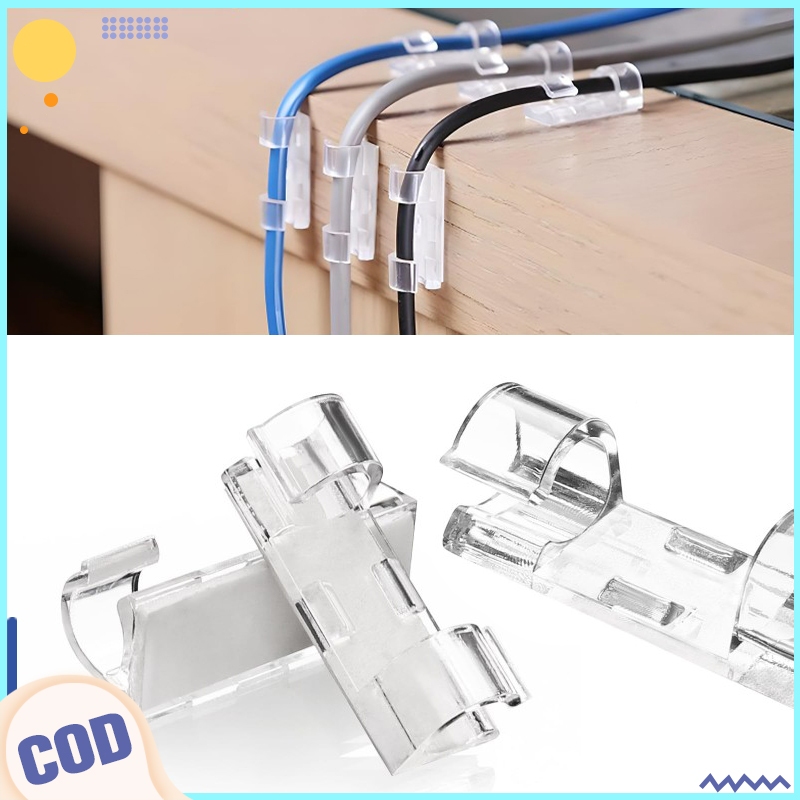 40pcs Cable Clips with Strong Self-Adhesive Pads Cable Management Cable ...
