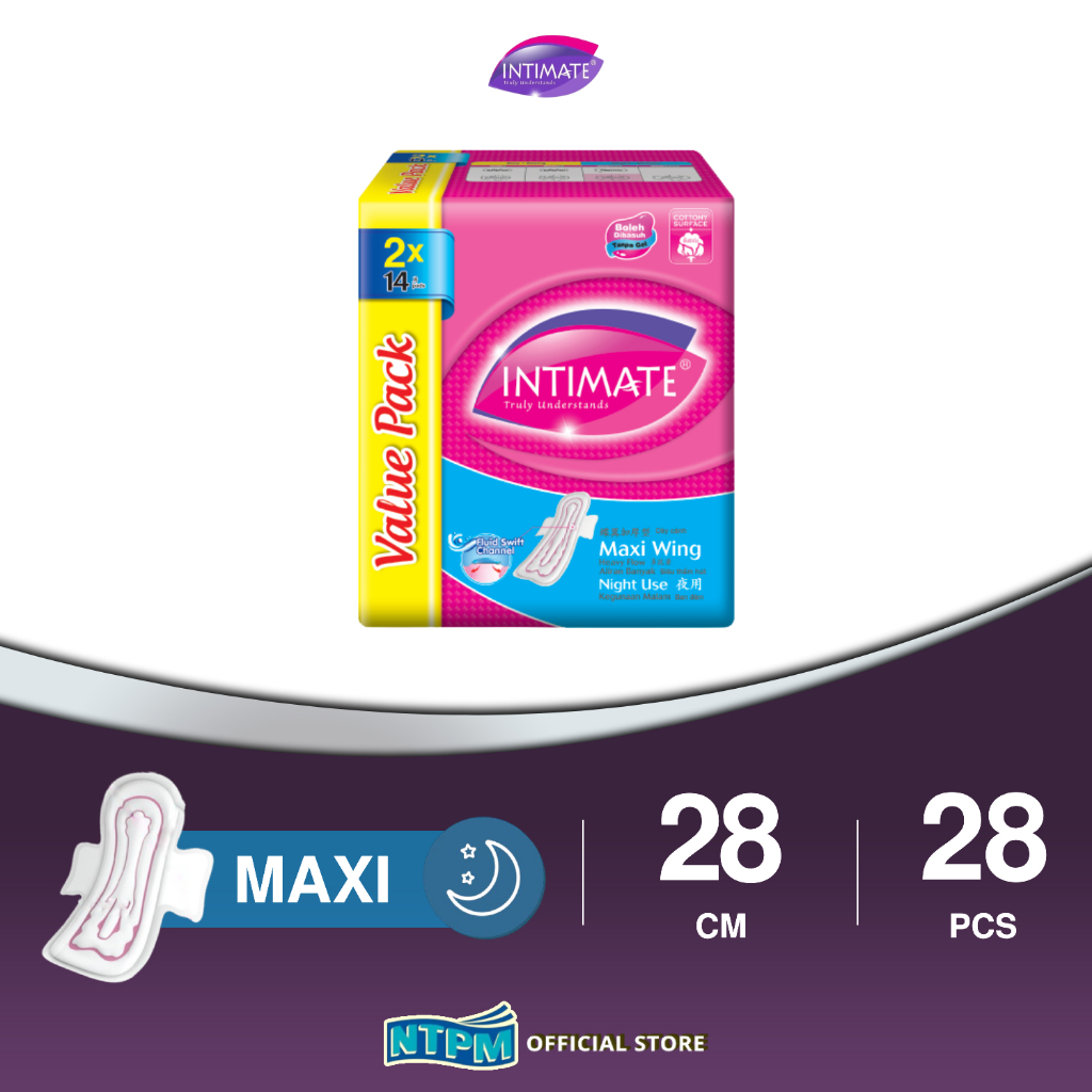 (M82) Intimate Nitelong Maxi Wing 280mm (14's x 2) | Shopee Malaysia