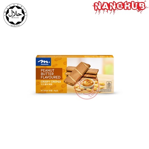 MEADOWS Crispy Crepe Peanut Butter Flavour 90g [Halal] | Shopee Malaysia