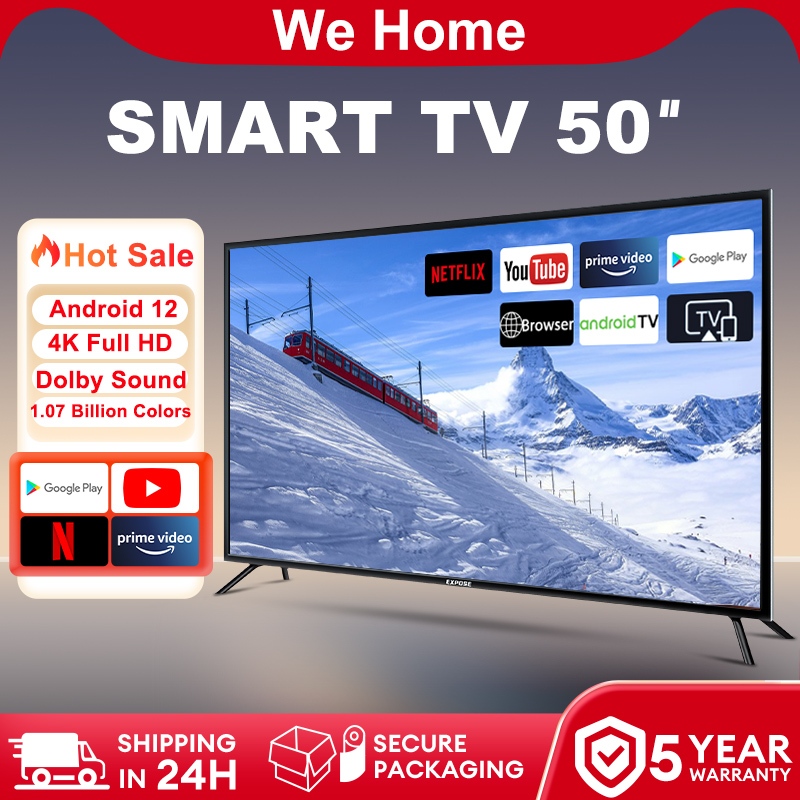 Smart TV 50 Inch Android 12 Television 65 Inch 4K UHD LED 55 Inch ...