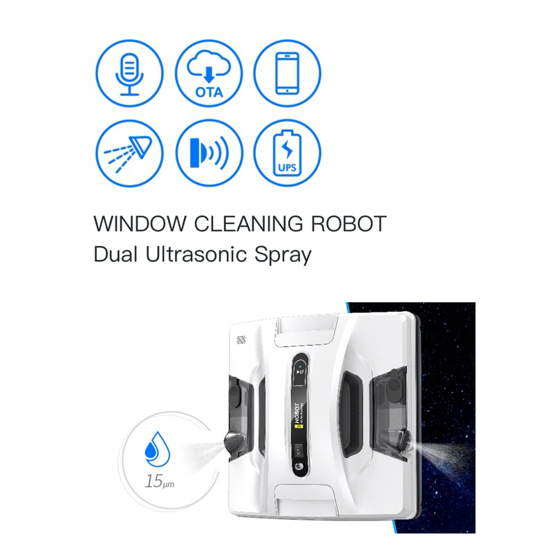 Hobot 2S Ai-Technology Window Clean Robot Dual Ultrasonic Spray ...