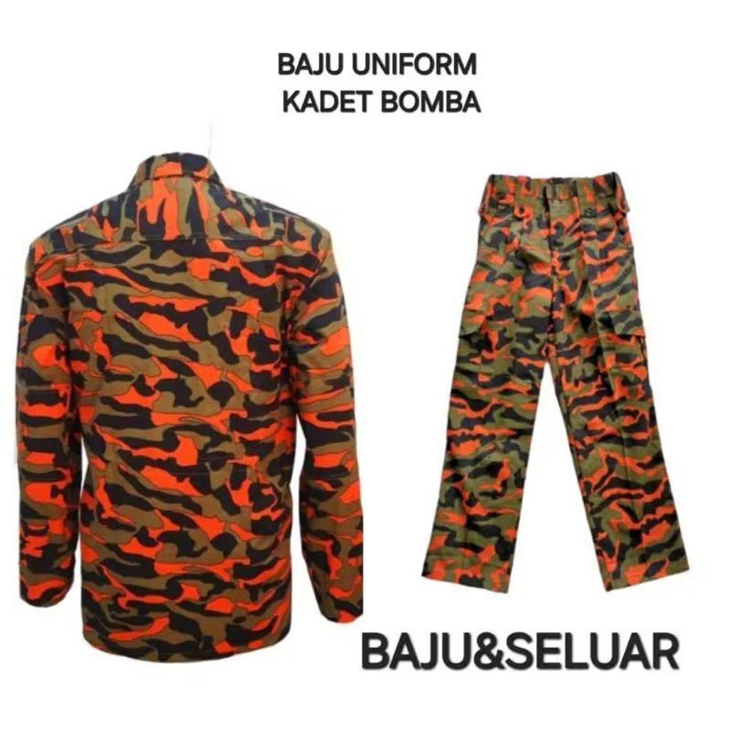 Kadet Bomba Uniform(baju dan seluar) | Shopee Malaysia