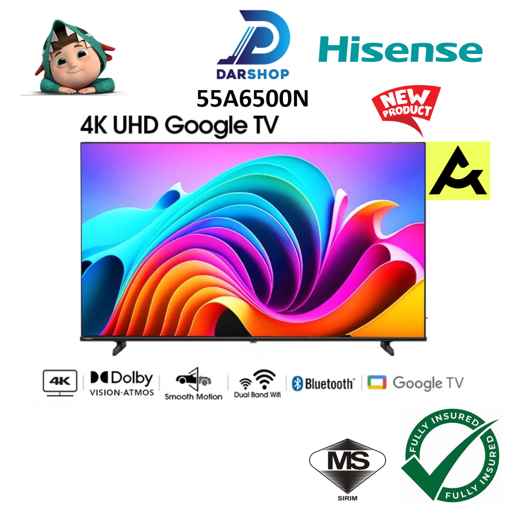 2025 Hisense 55 Inch 4K Smart TV UHD Google TV Latest Version Of ...