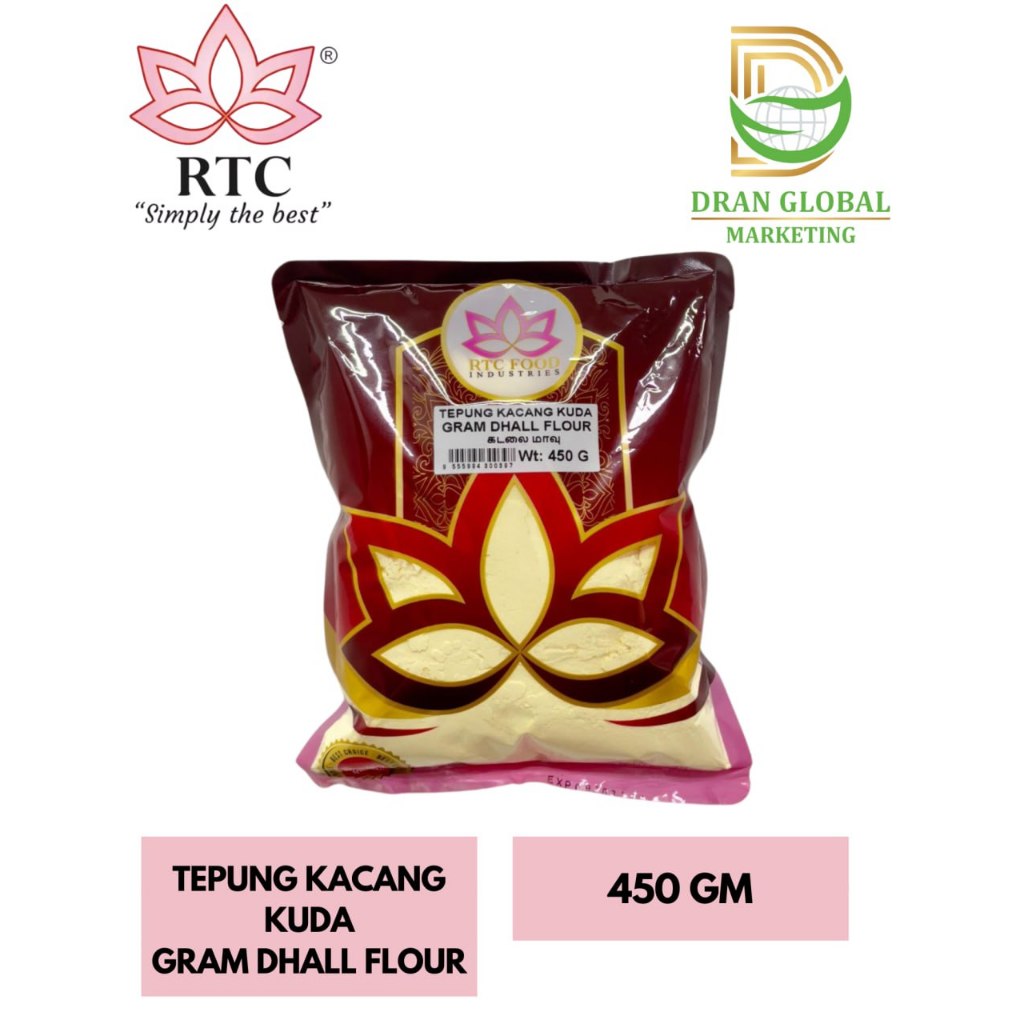 RTC TEPUNG KACANG KUDA/ BESAN FLOUR / GRAM DHALL FLOUR 450GM | Shopee ...