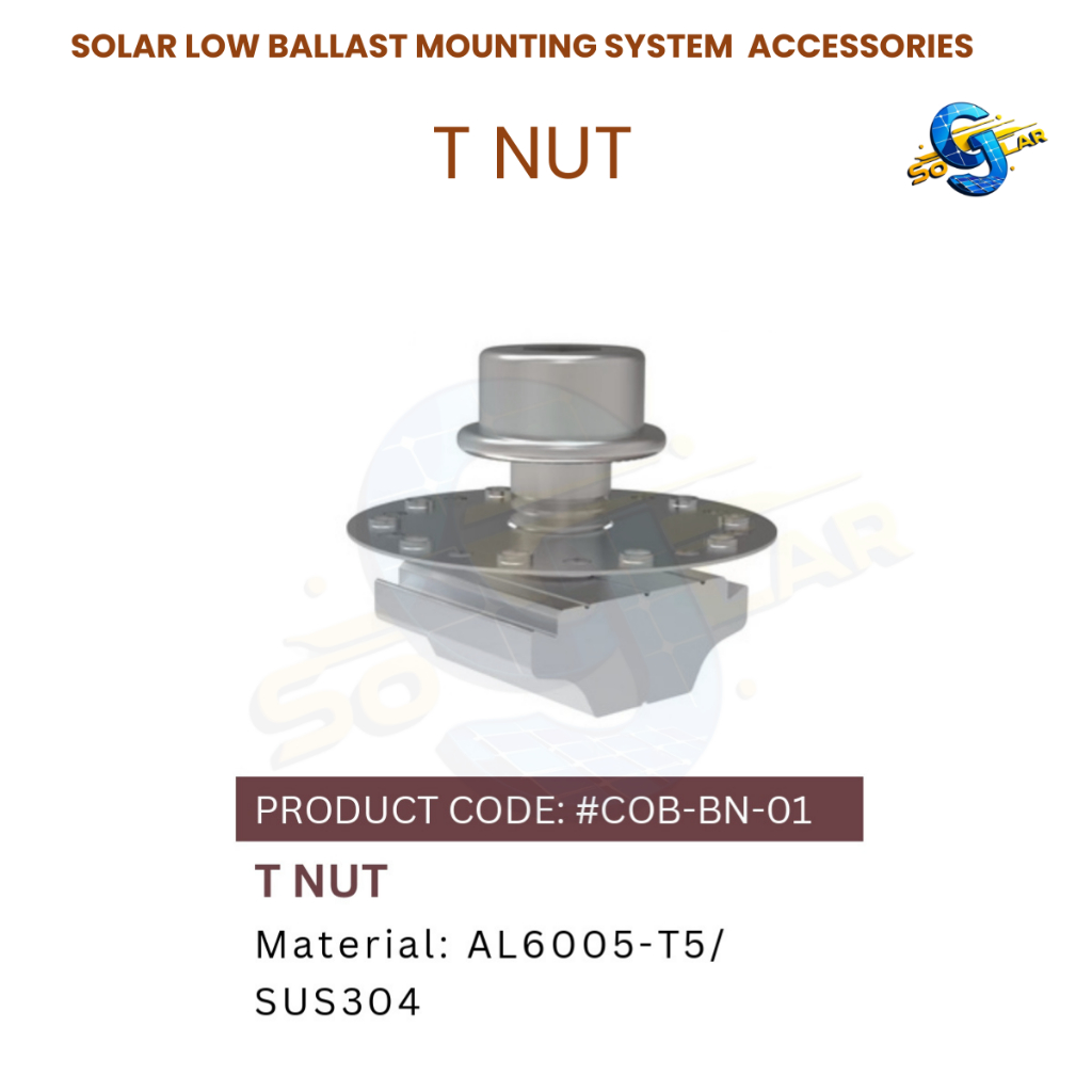 Solar T Nut - Solar Low Ballast Mounting System Accessories | Shopee ...