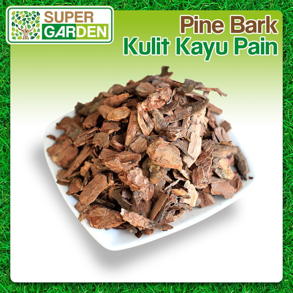 Pine Bark 5 Liter Kulit Kayu Pain Garden Plant Wood Orchid Turtle ...