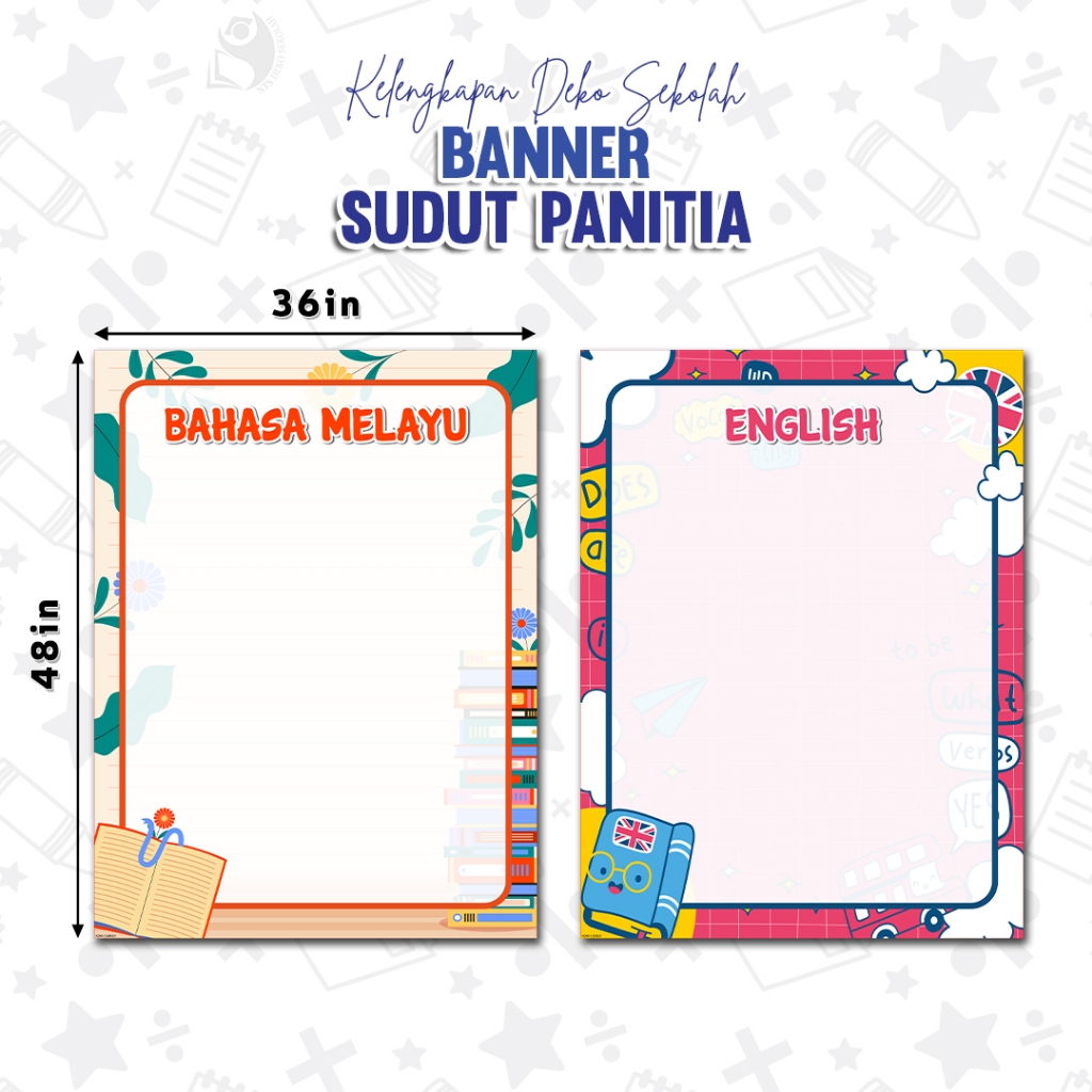 🌼1 DAY SHIP🌼 Banner Sudut Panitia / Hiasan Kelas / Tebal - 380GSM ...