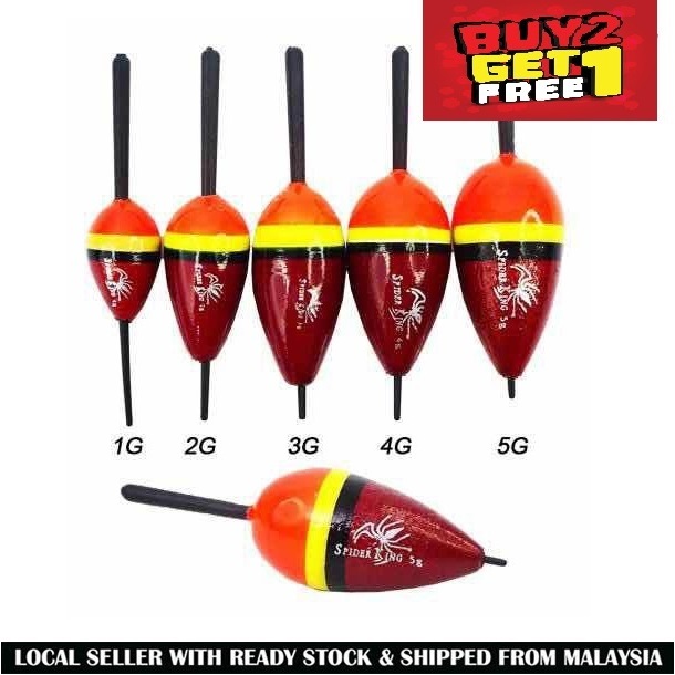 (BUY 2 FREE 1)Pelampong ikan puyu Pelampung pancing ikan puyu Spider ...