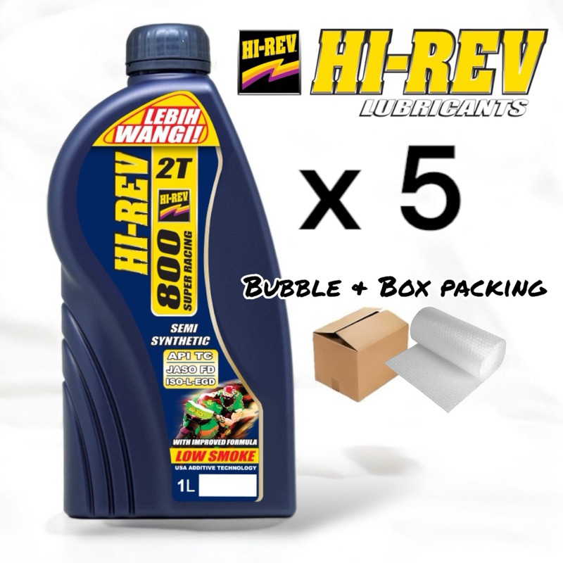 Minyak Hitam Hirev 2T 800 [3/5 pack] original hirev Hi-Rev Motorcycle ...