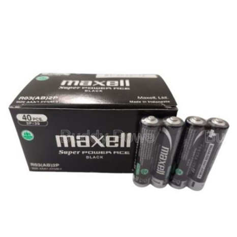 Maxell Super Power Ace Heavy Duty AAA Battery (4pcs pack or 40pcs per box) | Shopee Malaysia