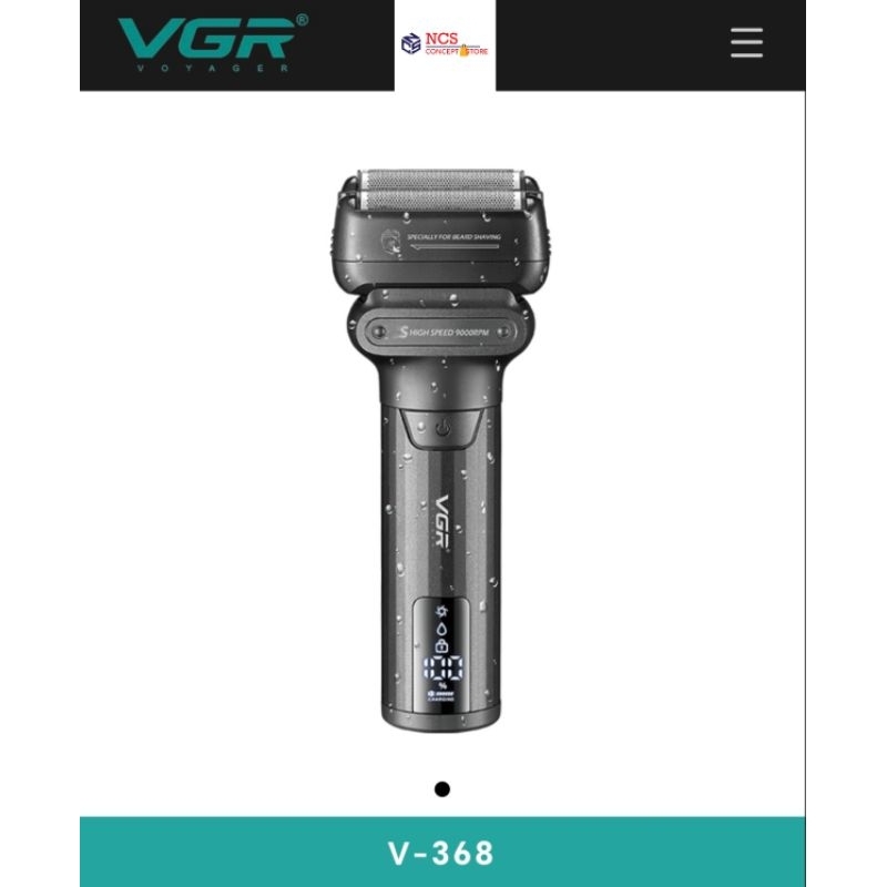 VGR V-368 Professional Foil Shaver IPX 6 Waterproof USB Charging ...
