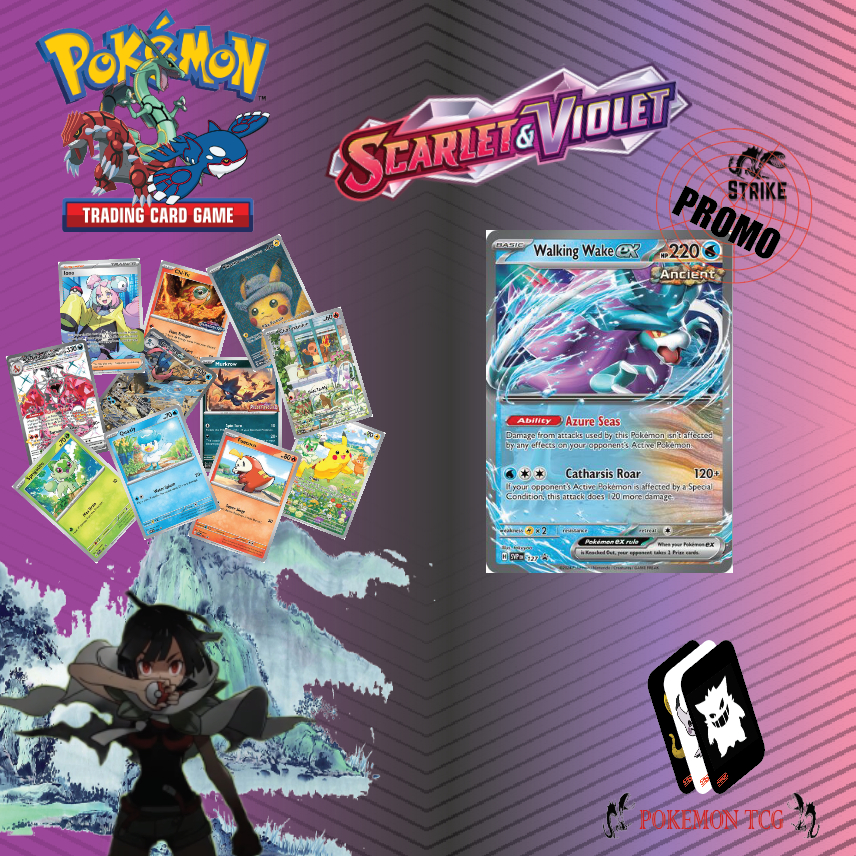 Pokemon Promo Card - Walking Wake EX SVP127 Temporal Force SV05 ...