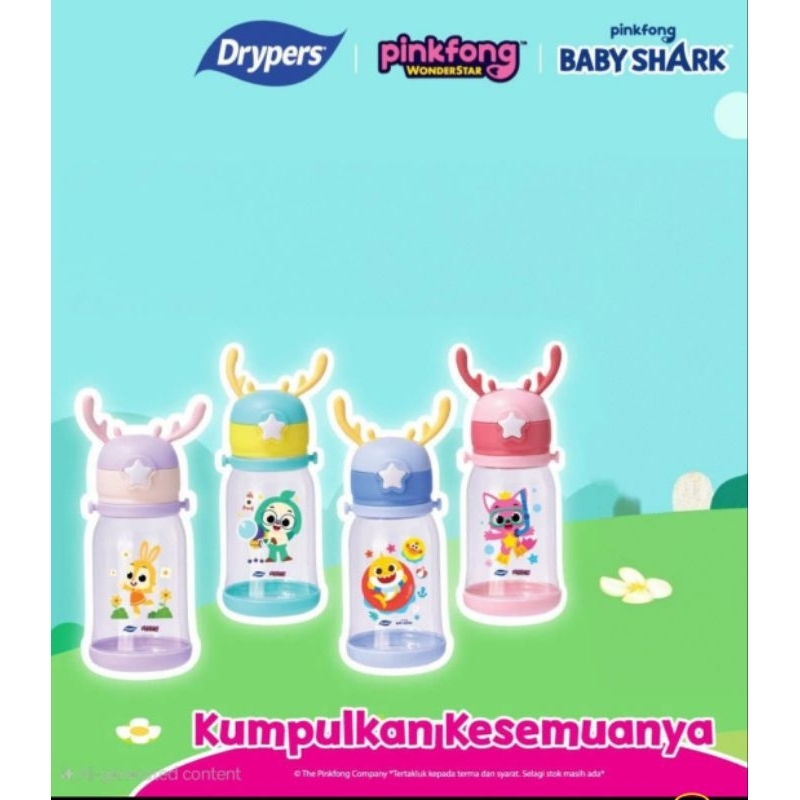 Drypers x Pinkfong x Baby Shark x Wonderstar Kid's Bottle/Tumbler with ...