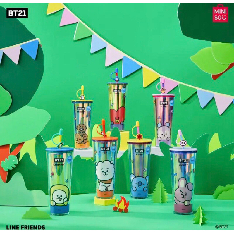 Miniso BT21 Tumbler with Straw | Shopee Malaysia