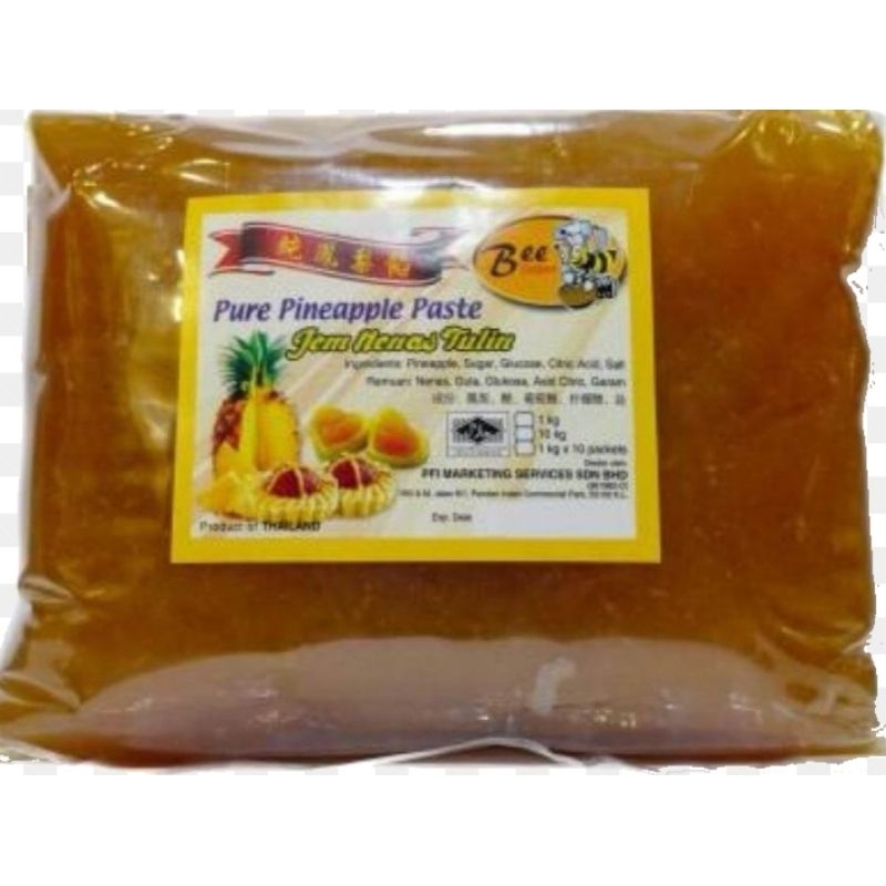 BEE pure pineapple paste 1kg inti tart nenas kuih tart jem tart raya ...