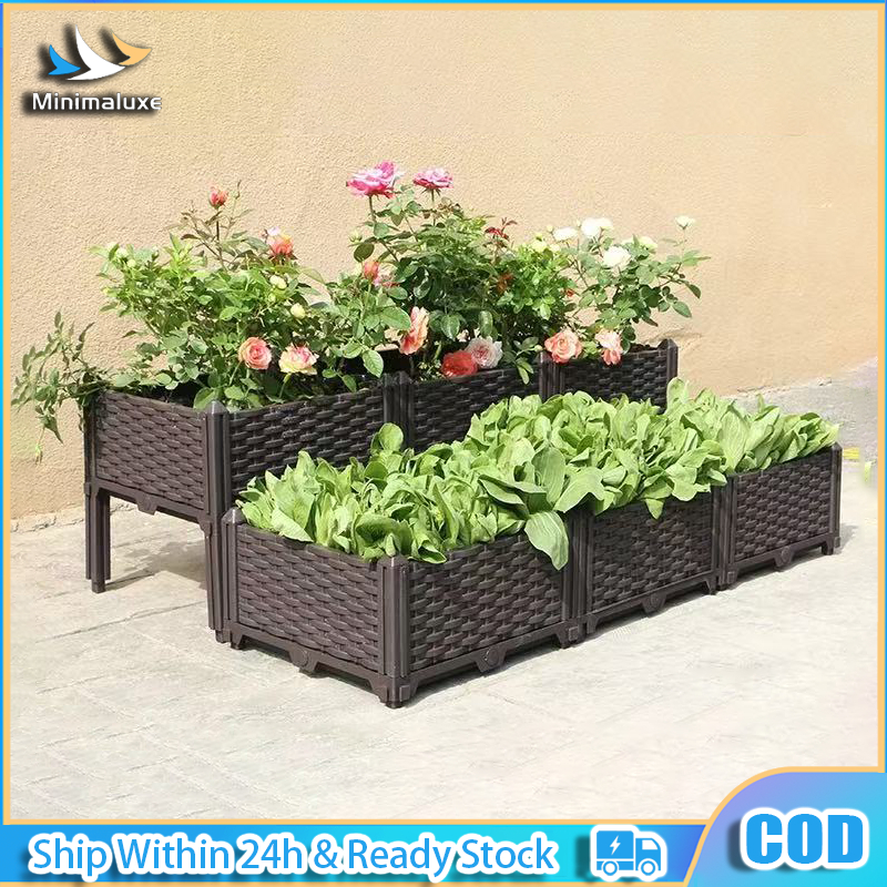 Planter Box Outdoor Large Flower Pot Pasu Sayur Sayuran Penanaman ...